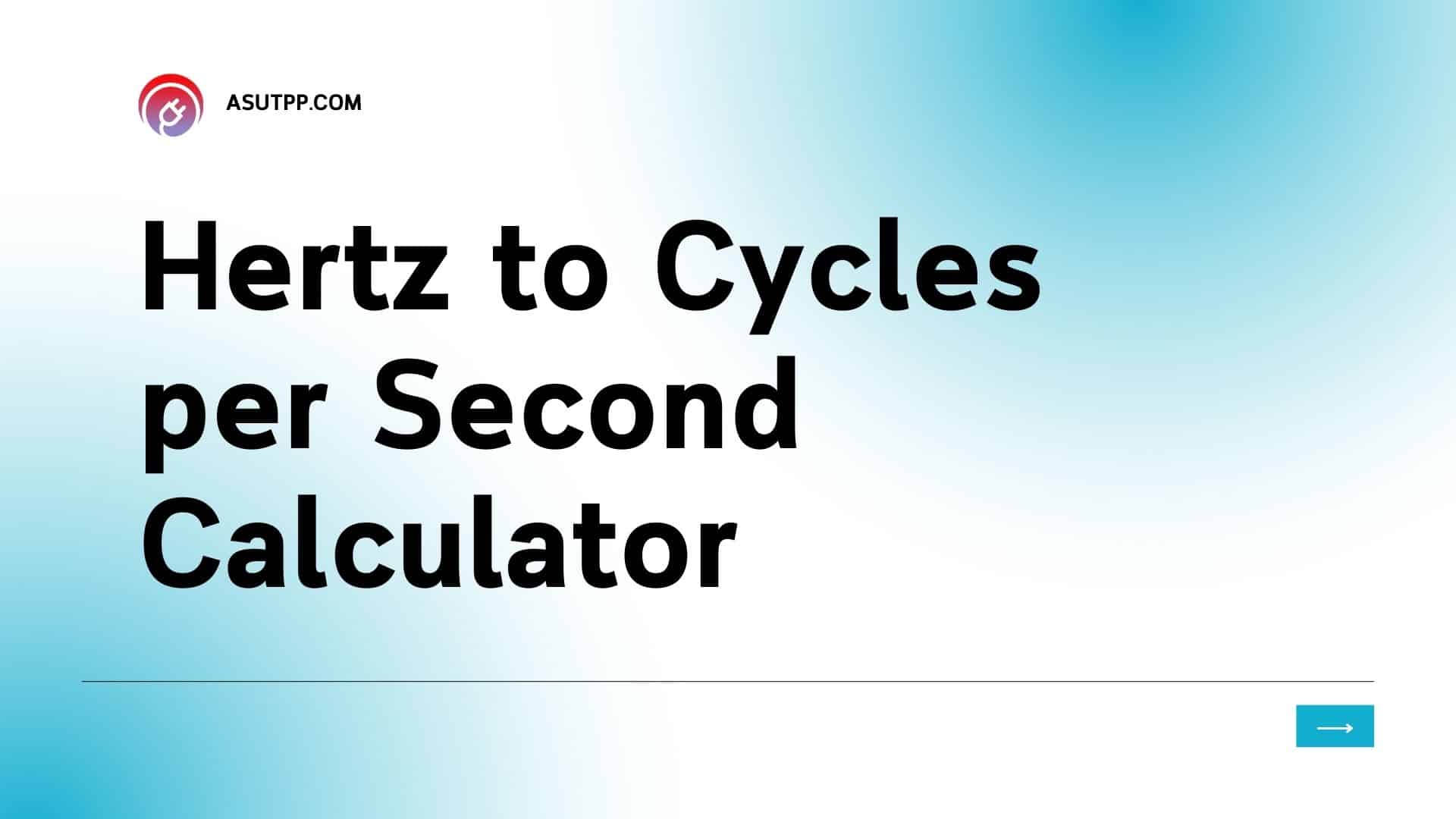Hertz To Cycles Per Second Conversion Calculator Hz To Seconds 